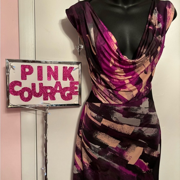 Dresses | Purple And Black Multi Color Mini Dress | Poshmark